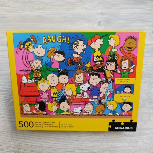 Aquarius | Toys | Peanuts Jigsaw Puzzle 50 Pc Aquarius Snoopy Charlie ...